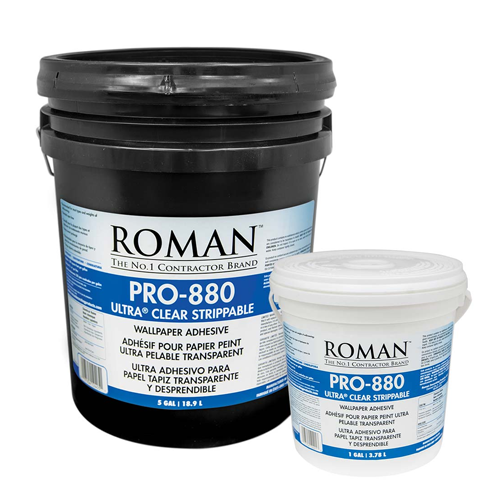 PRO-880 Ultra® Clear Strippable Wallcovering Adhesive – Town Line Paint
